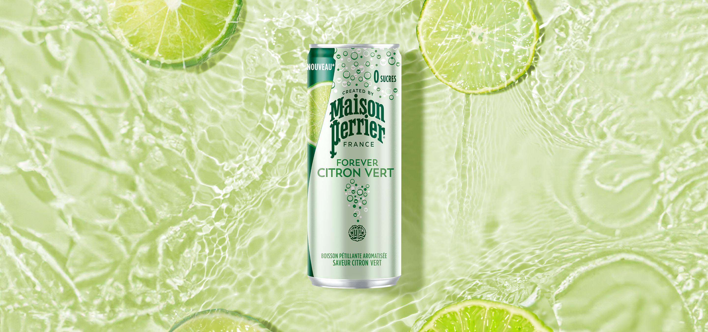 Délicieuse fusion de bulles et d'arômes naturels : Maison Perrier®